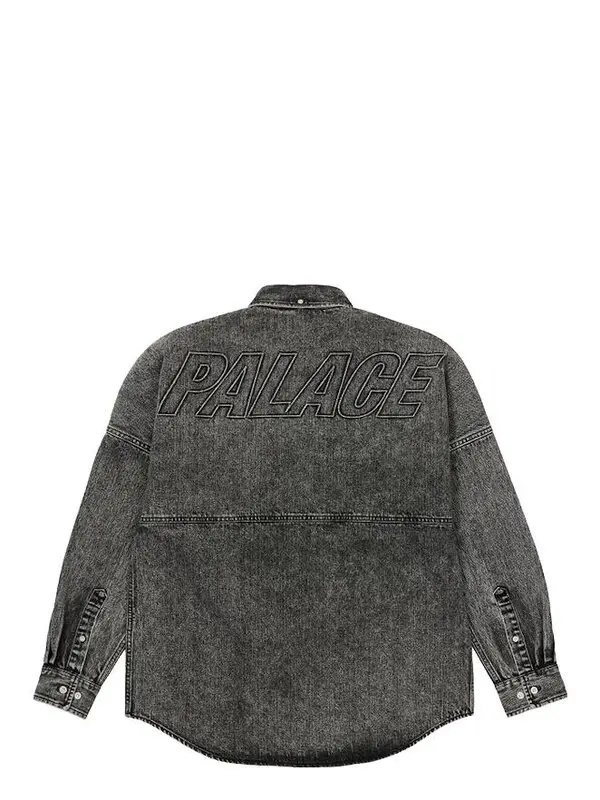 PALACE Denim Bossy Shirt - Washed Black