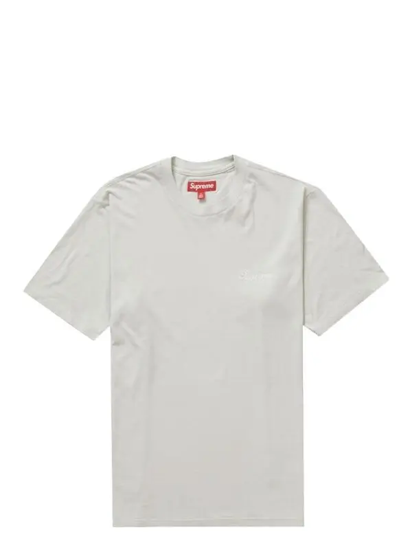 Supreme Washed Script Short Sleeve Top - Grey