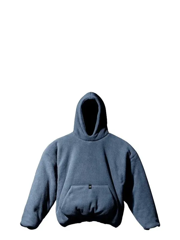 Yeezy Polar Fleece Padded Hoodie - Dark Blue