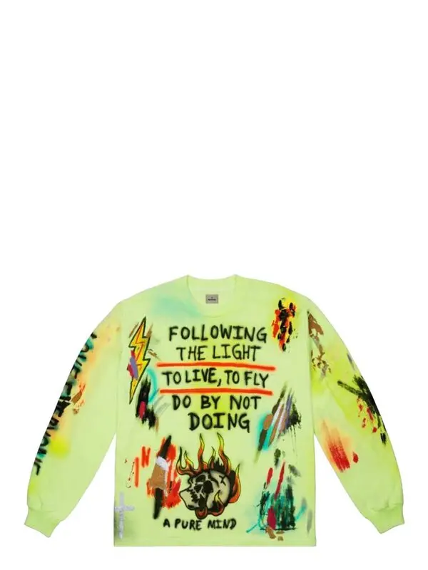 Yeezy Wes Lang Wyoming Long Sleeve Tee Shirt - Frozen Yellow