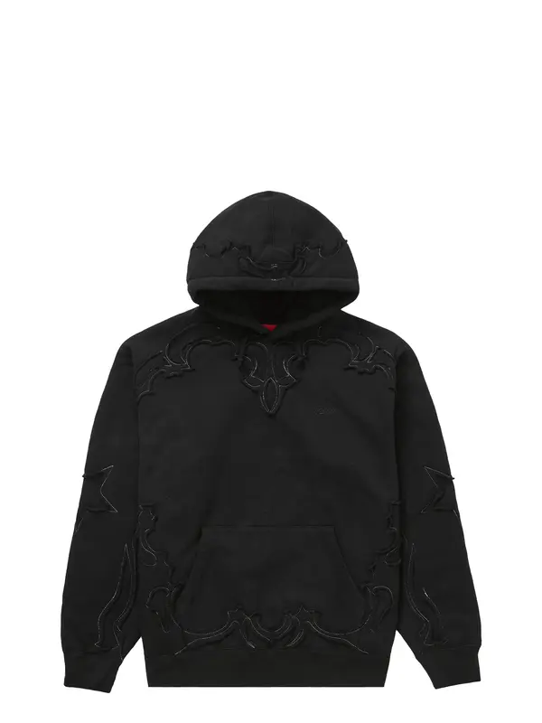 Supreme Western Cut Out Hooded Sweatshirt - Black