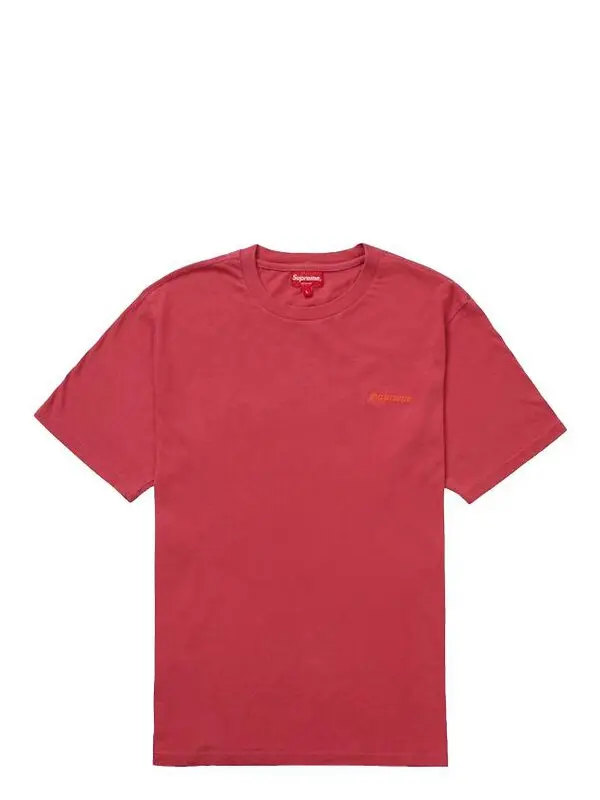 Supreme Washed Short Sleeve Tee Shirt - Red
