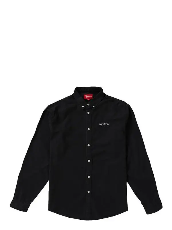 Supreme Washed Twill Shirt - Black