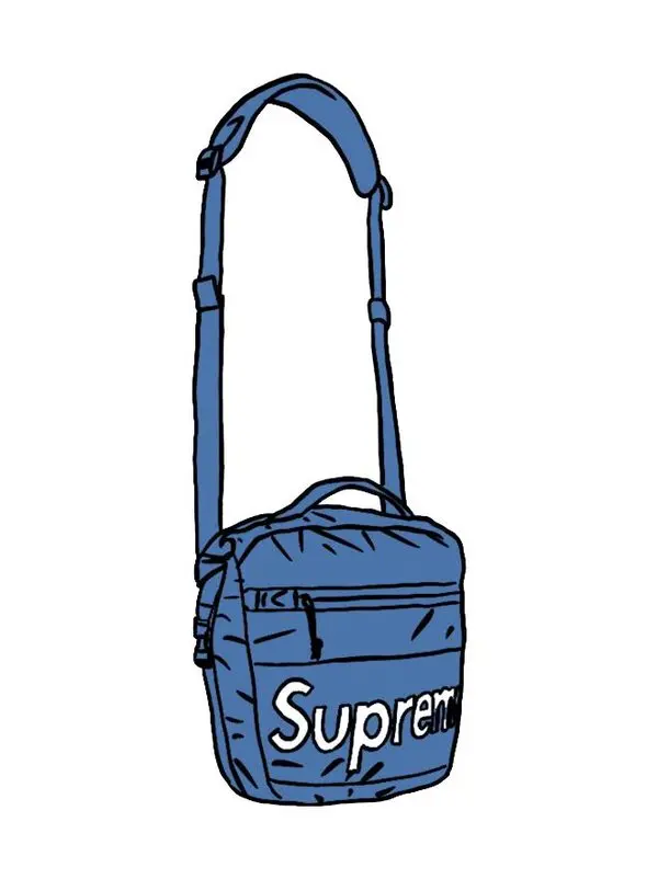 Supreme Waterproof Reflective Speckled Shoulder Bag - Royal