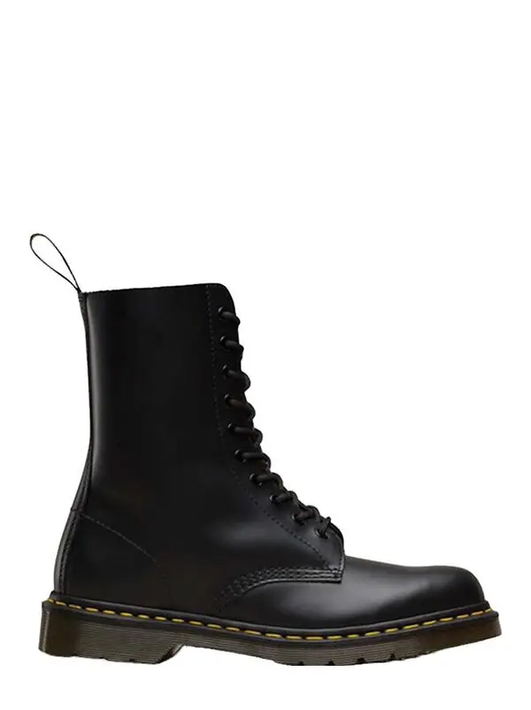 Dr. Martens 1490 Leather Boots - Black Smooth