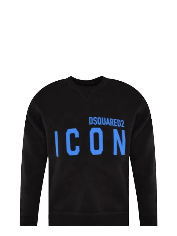 Dsquared2 Icon Cool Crewneck Sweatshirt - Black/blue