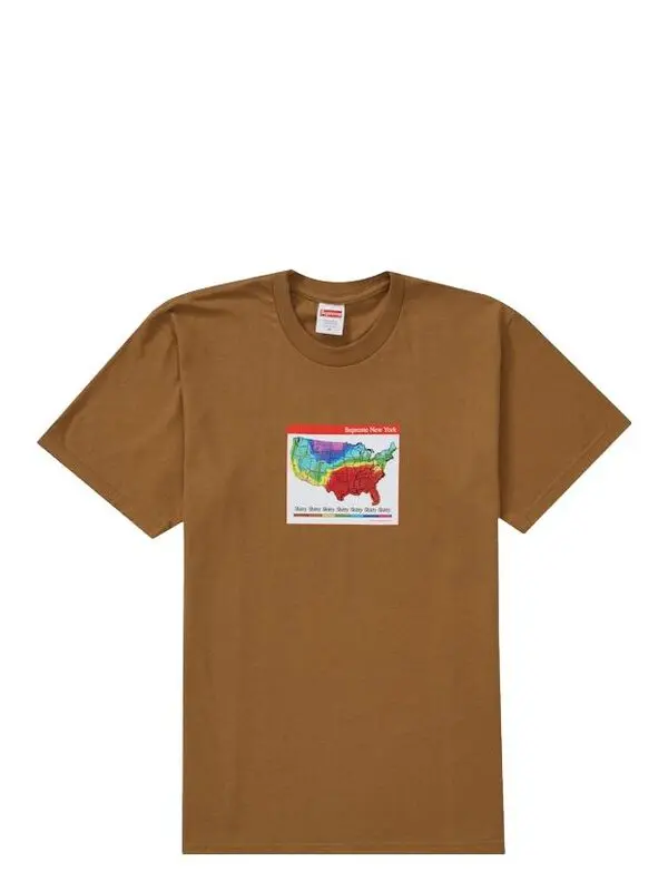 Supreme Weather Tee Shirt - Brown