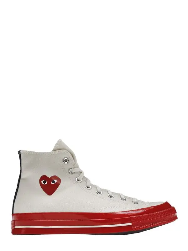 CONVERSE Chuck Taylor All Star 70 Hi Comme Des Garcons Play - Pristine/red/egret