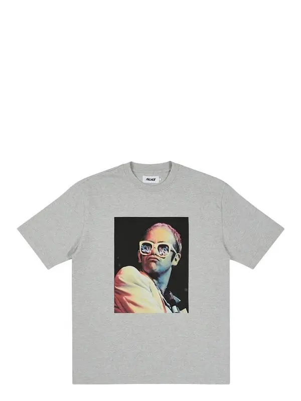 PALACE Elton John Icon T-shirt - Grey Marl