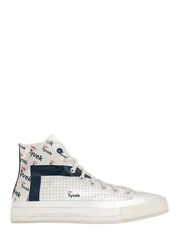 CONVERSE Chuck Taylor All Star 70 Hi Dupont Tyvek Sneakers - White/princess Blue/fiery Red