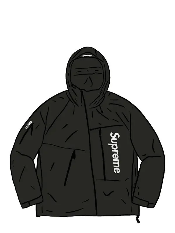 Supreme Gore-tex Paclite Shell Jacket - Black