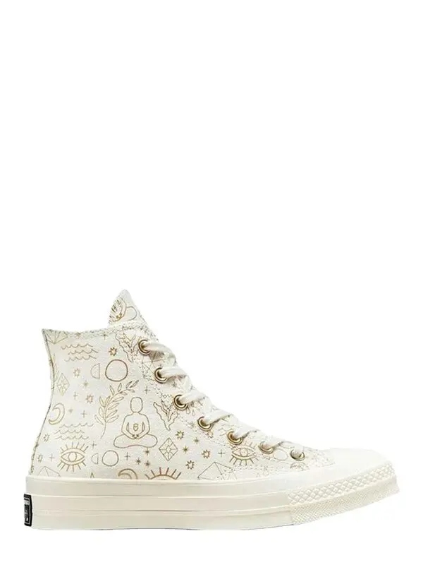 CONVERSE Chuck Taylor All Star 70 Hi Elements Print Sneakers - Egret/light Gold/black