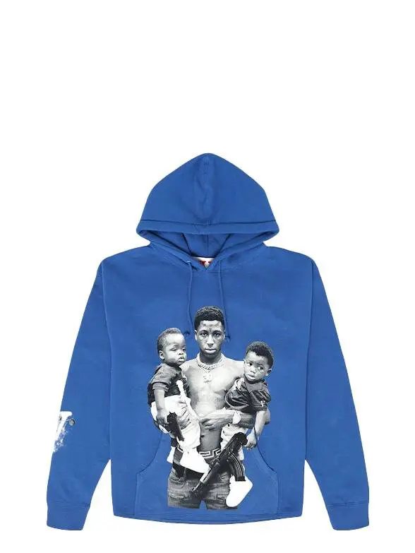 YOUNGBOY NBA X Vlone Kacey Talk Hoodie - Blue