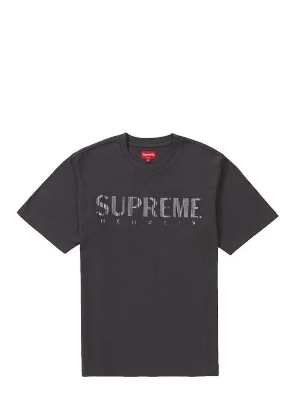 Supreme Gradient Logo Tee Shirt - Dusty Black