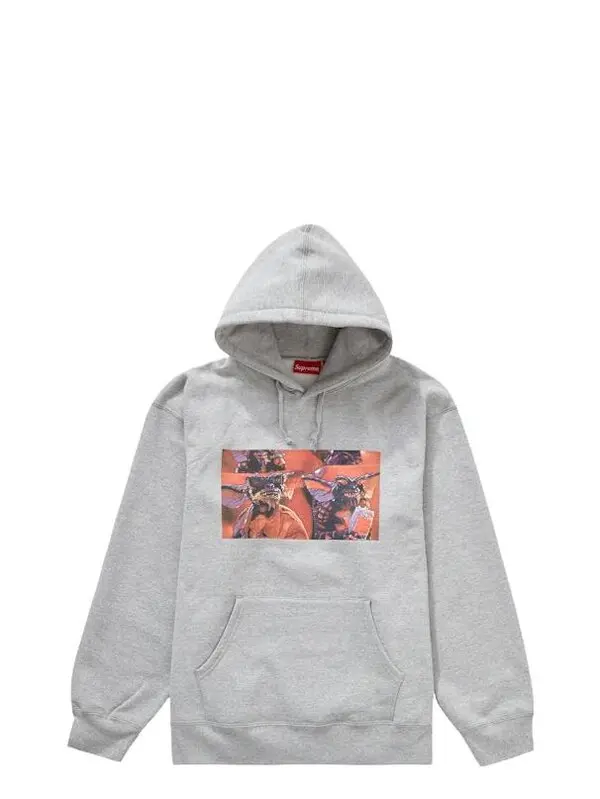 Supreme Gremlins Hooded Sweatshirt - Heather Grey