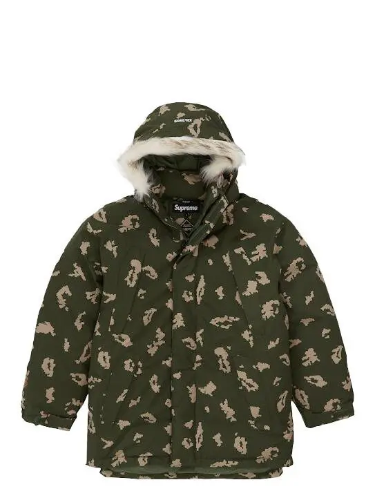 Supreme Goretex 700-fill Down Parka - Olive Russian Camo