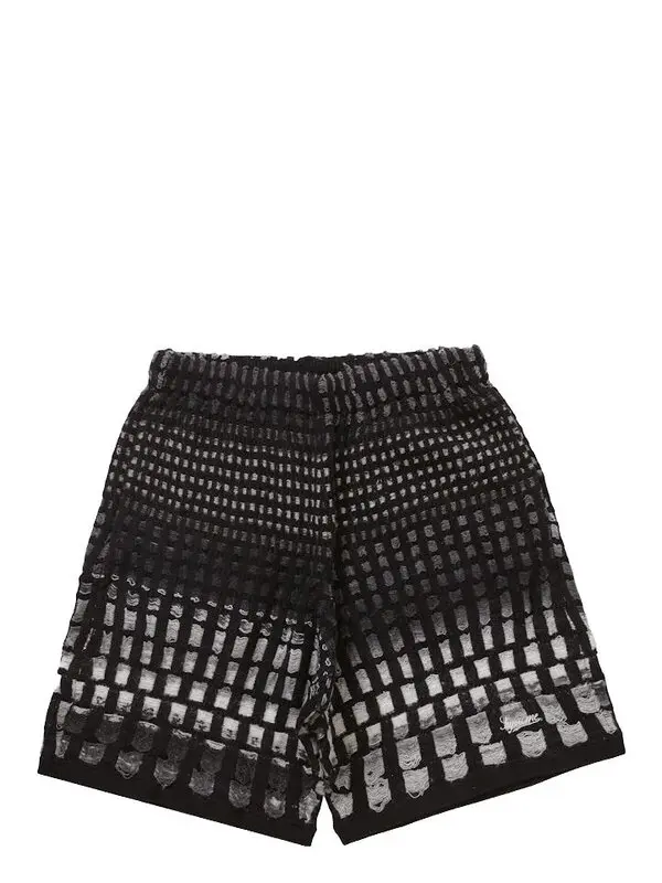 Supreme Gradient Grid Knit Short - Black