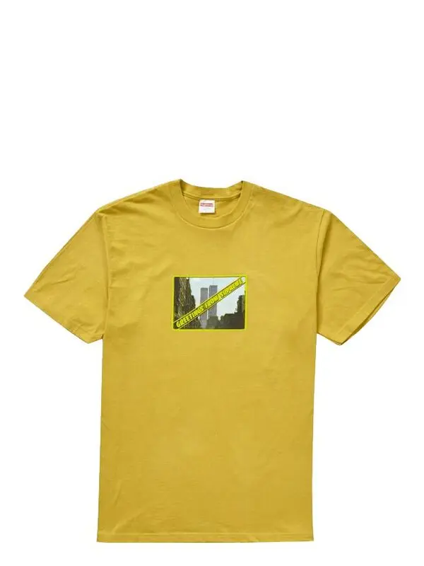 Supreme Greetings Tee Shirt - Acid Yellow