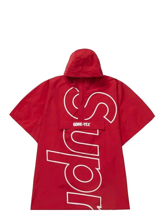 Supreme Goretex Poncho - Red