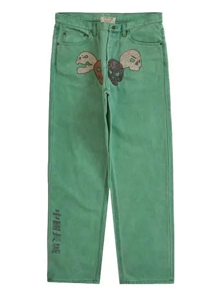 Supreme Great China Wall Canvas 5-pocket Jean - Washed Green