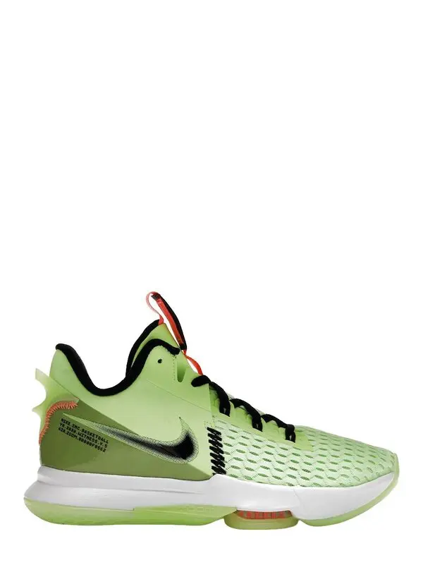 Nike Lebron Witness 5 Sneakers - Lime Glow/bright Mango/white