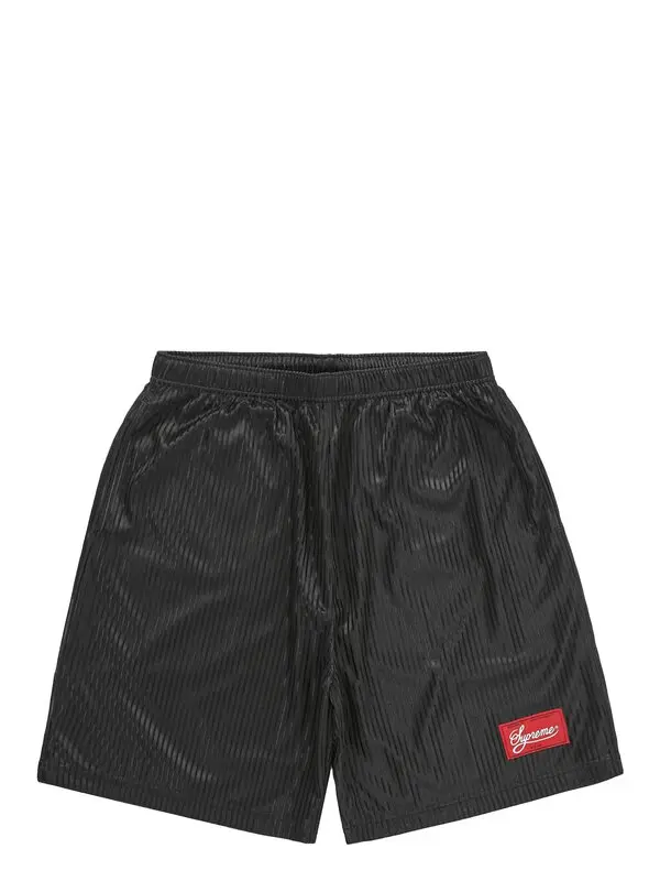 Supreme Gradient Mesh Stripe Short - Black