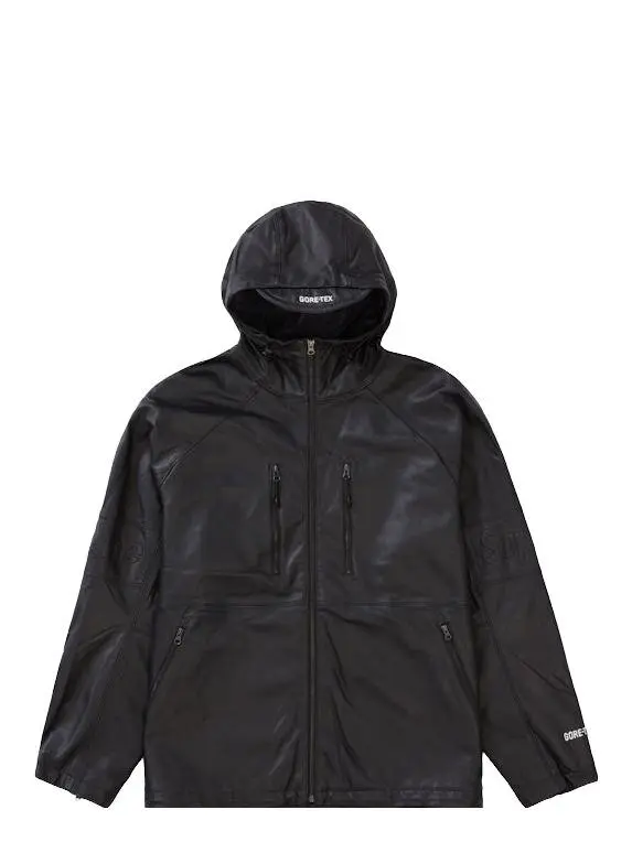 Supreme Goretex Leather Jacket - Black