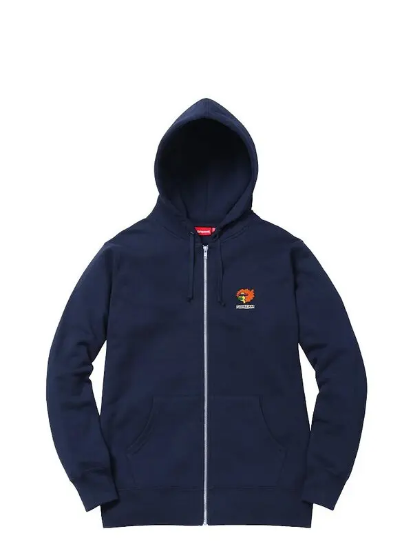 Supreme Gonz Ramm Zip-up Sweatshirt - Navy Blue