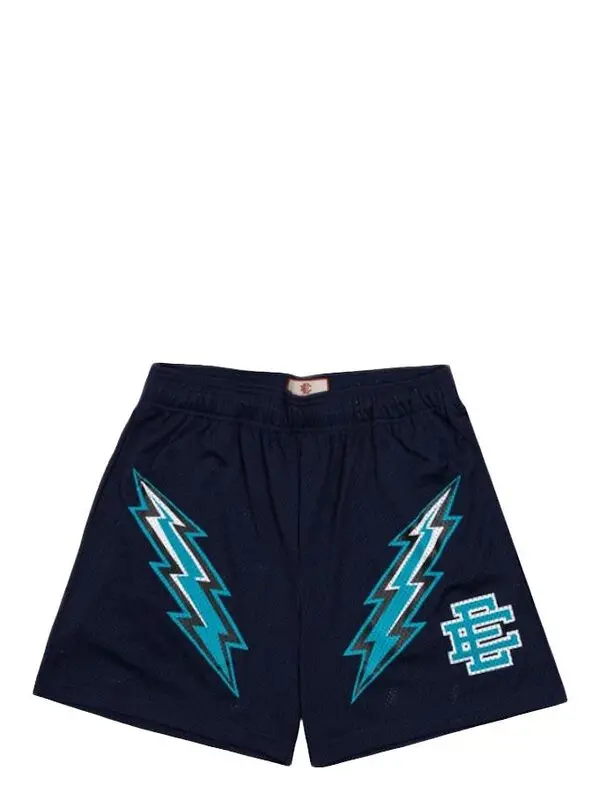 ERIC EMANUEL Ee Basic Lightning Bolt Short - Navy Blue/black/teal