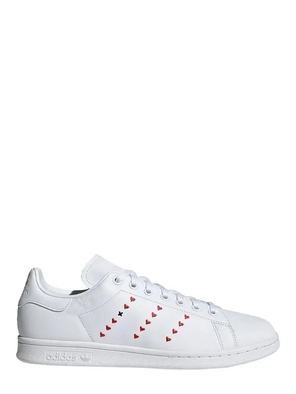 Adidas Stan Smith Heart Stripe Sneakers - Footwear White/core Black/scarelet Red
