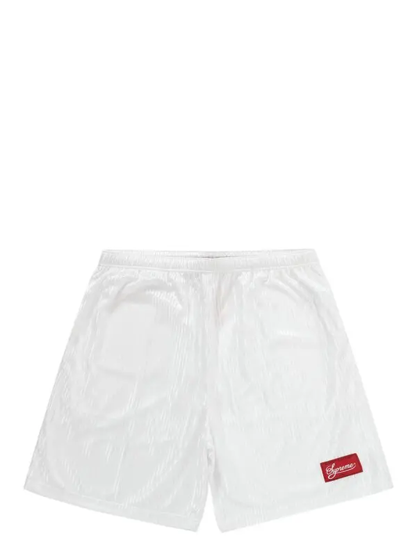 Supreme Gradient Mesh Stripe Short - White