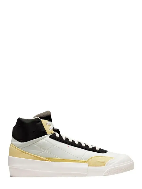 Nike Drop Type Mid High-top Sneakers - Sail/black/bicycle Yellow