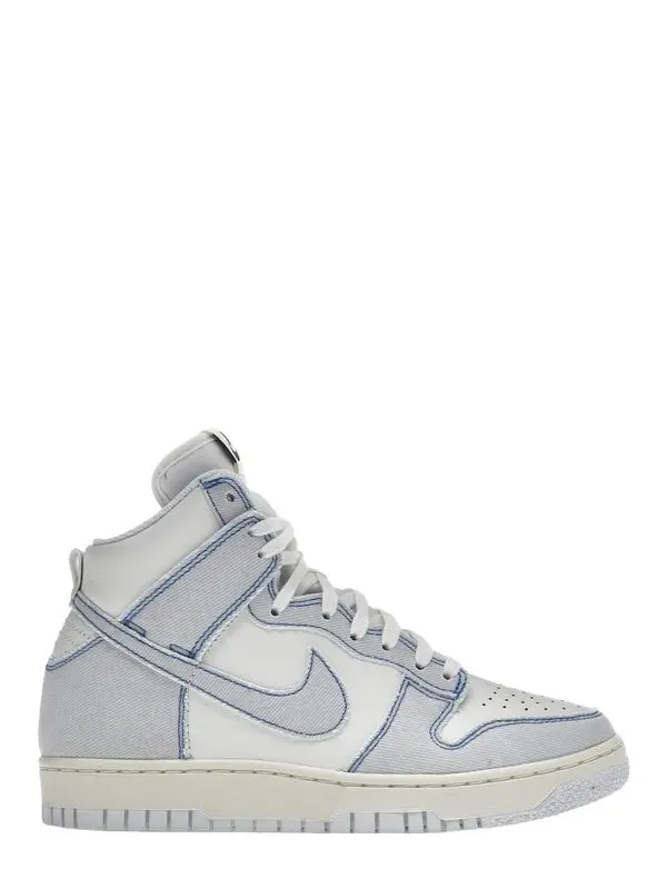 Nike Dunk High 1985 Denim Sneakers - Light Blue/white
