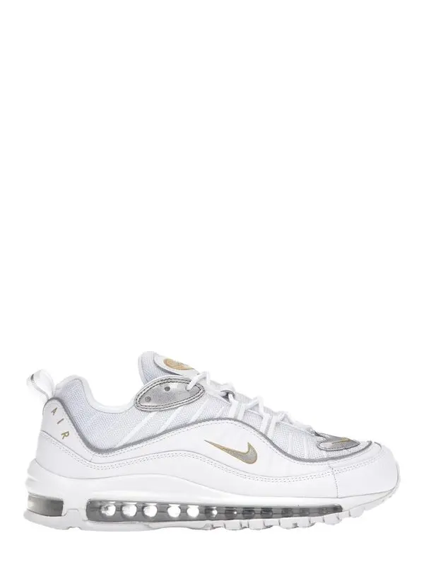Nike Air Max 98 Sneakers - White/metallic Silver/metallic Gold