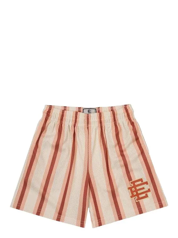 ERIC EMANUEL Ee Basic Short - Antique White/orange/pink Stripe