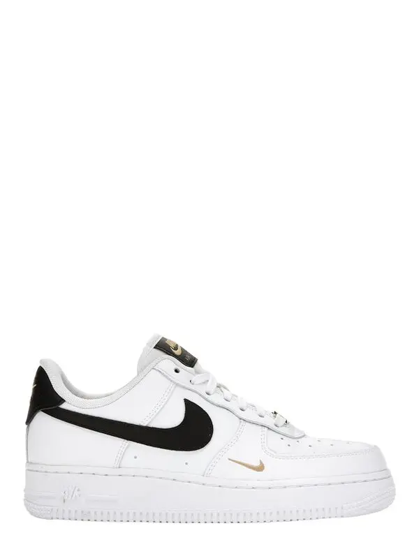 Nike Air Force 1 Low '07 Essential Gold Mini Swoosh - White/black