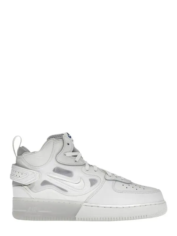 Nike Air Force 1 Mid React Sneakers - Summit White/grey Fog