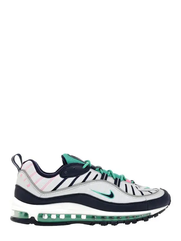 Nike Air Max 98 Tidal Wave Sneakers - Pure Platinum/obsidian/kinetic Green