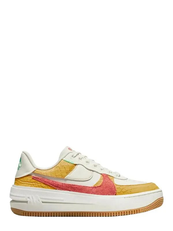 Nike Air Force 1 Plt.af.orm Sneakers - Sail/yellow Ocher/green Shock