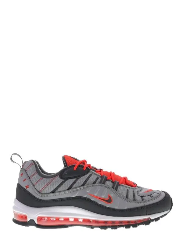 Nike Air Max 98 Sneakers - Wolf Grey/dark Grey/total Crimson