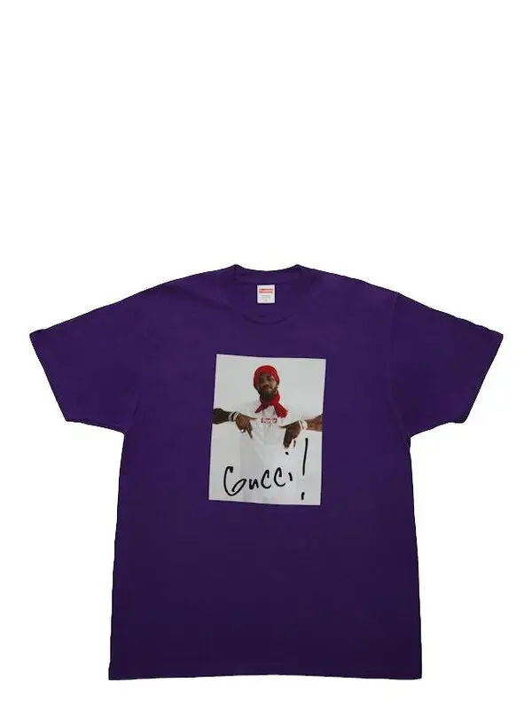 Supreme Gucci Mane Tee Shirt - Purple