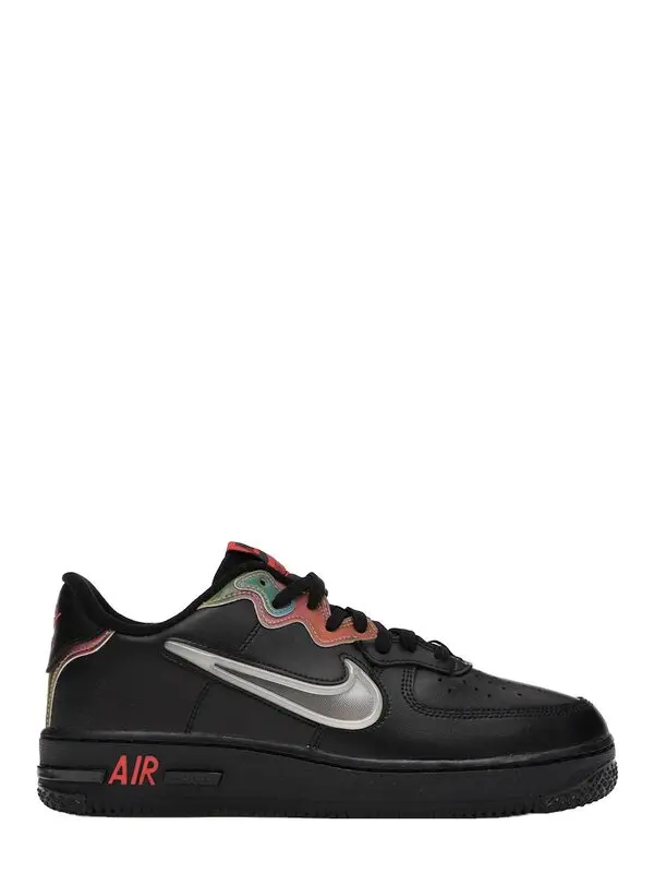 Nike Air Force 1 React Sneakers - Black/glow/habanero Red