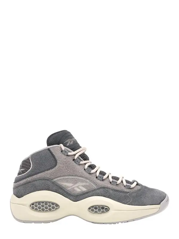 REEBOK Question Mid Suede Sneakers - Grey/steel/chalk White