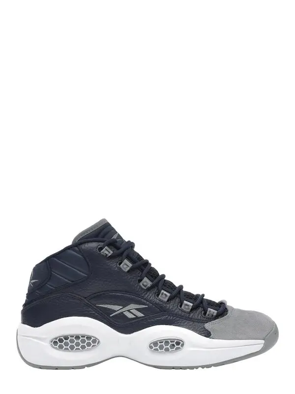 REEBOK Question Mid Georgetown Sneakers - Carbon/faux Indigo/white