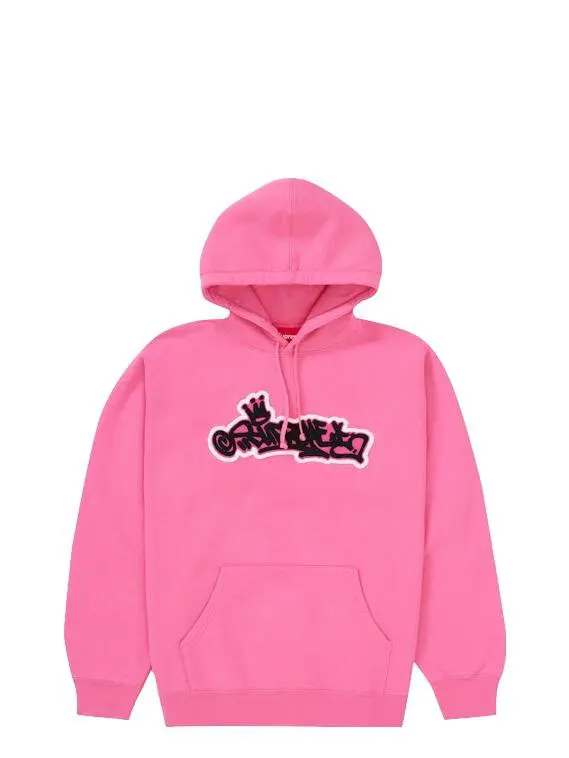 Supreme Handstyle Hooded Sweatshirt - Magenta