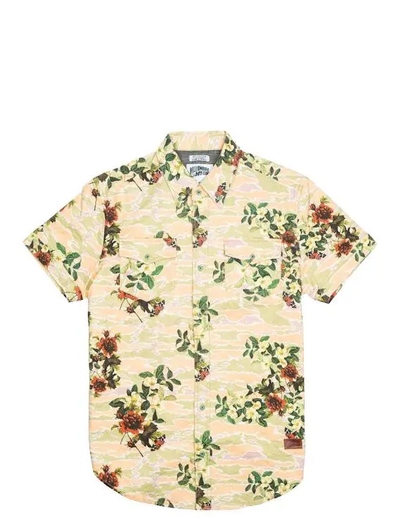 BILLIONAIRE BOYS CLUB Garden Woven Shirt - White/eggnog