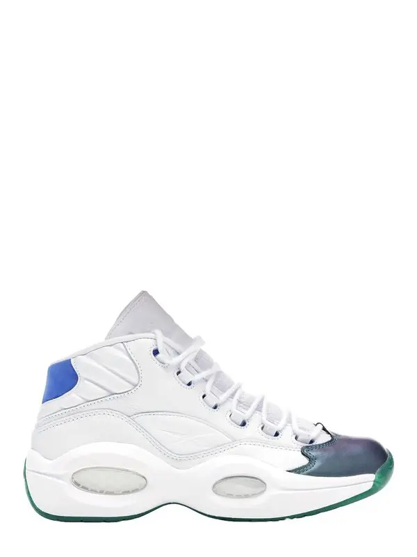 REEBOK Question Mid Curren$y Jet Life Sneakers - Stem Green/vital Blue/white