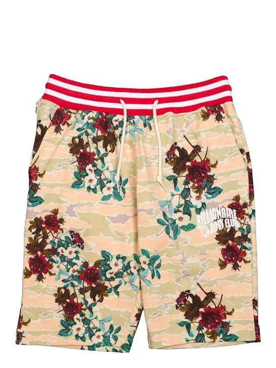 BILLIONAIRE BOYS CLUB Floral Printed Shorts - White/eggnog