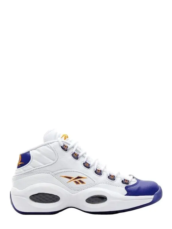 REEBOK Question Mid Packer Sneakers - White/purple/yellow