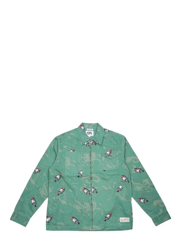 BILLIONAIRE BOYS CLUB Space Woven Shirt - Green